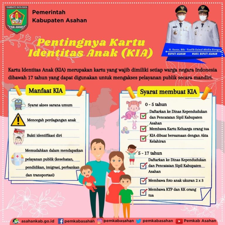 Kartu Identitas Anak (KIA) – Portal Resmi Pemerintah Kabupaten Asahan